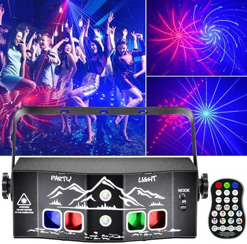 Amazon.com: Party Lights, Sound Activated Stage Light with Remote ...