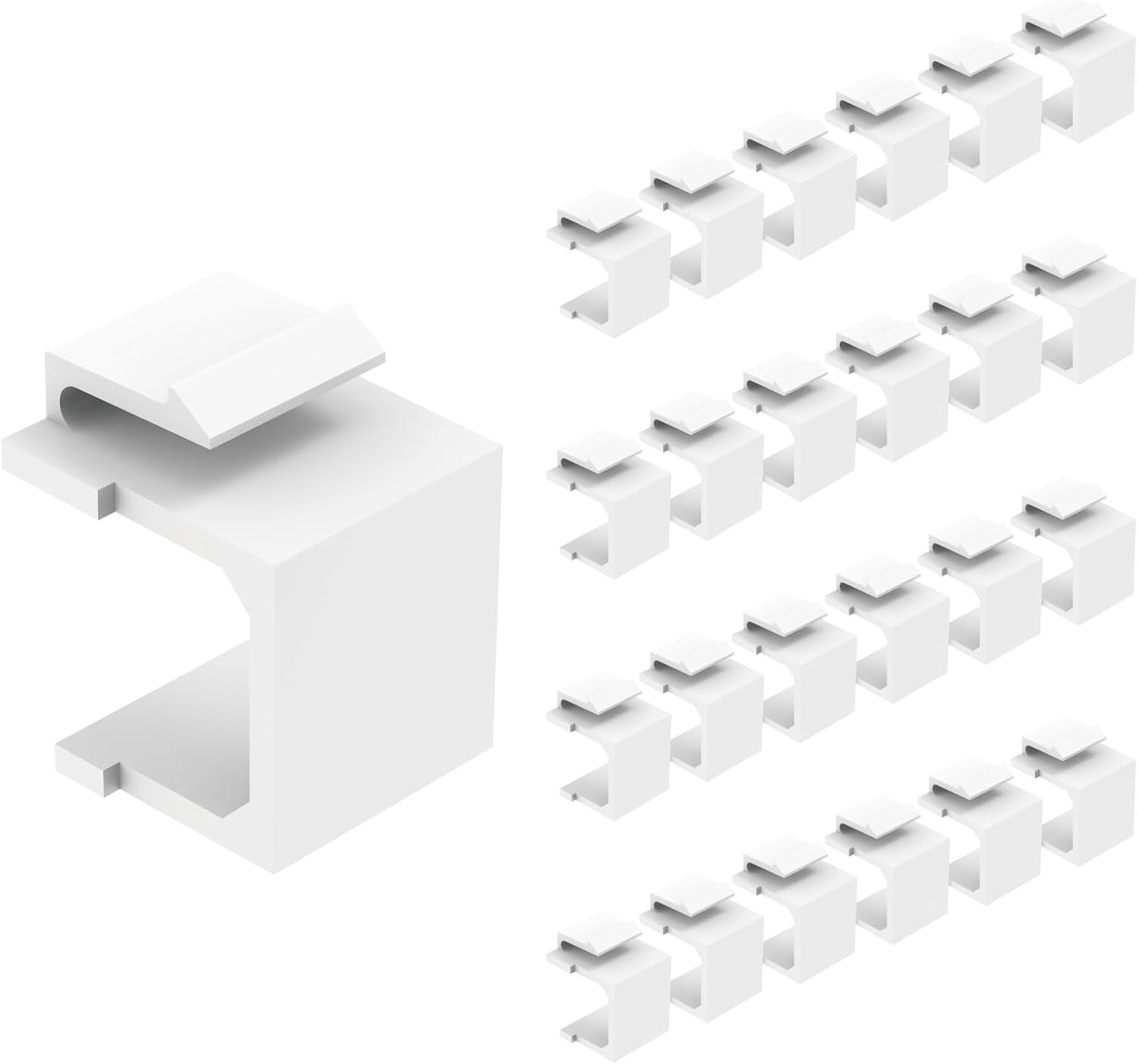 Tecmojo Keystone Blank Inserts for Keystone Jack Wall Plate and Patch ...