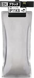 Amazon.co.jp: 【インクのチップス】エプソン(EPSON)用 IP11Bシリーズ IP11KB ブラック 単品 大容量版(Lサイズ) 互換インクパック 顔料インク 残量検知対応 ...