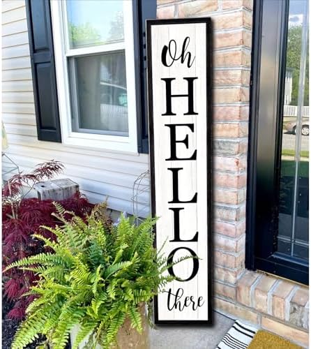Amazon.com : Welcome Porch Sign Oh Hello There Wooden Welcome Sign ...