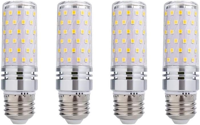 12W LED Corn Light Bulb - Equivalent 120W Incandescent, 1200LM, E26 ...