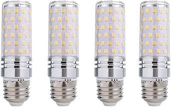 12W LED Corn Light Bulb - Equivalent 120W Incandescent, 1200LM, E26 ...