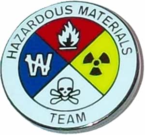 Amazon.com: Hazmat Lapel Pin with Deluxe Backing Hazardous Materials ...