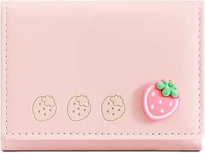 Amazon.com: Modacarry Strawberry Small Wallet Girls Cute Wallet with ID ...