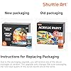 Amazon.com: Shuttle Art Acrylic Paint, 42 Colors Acrylic Paint Set with ...
