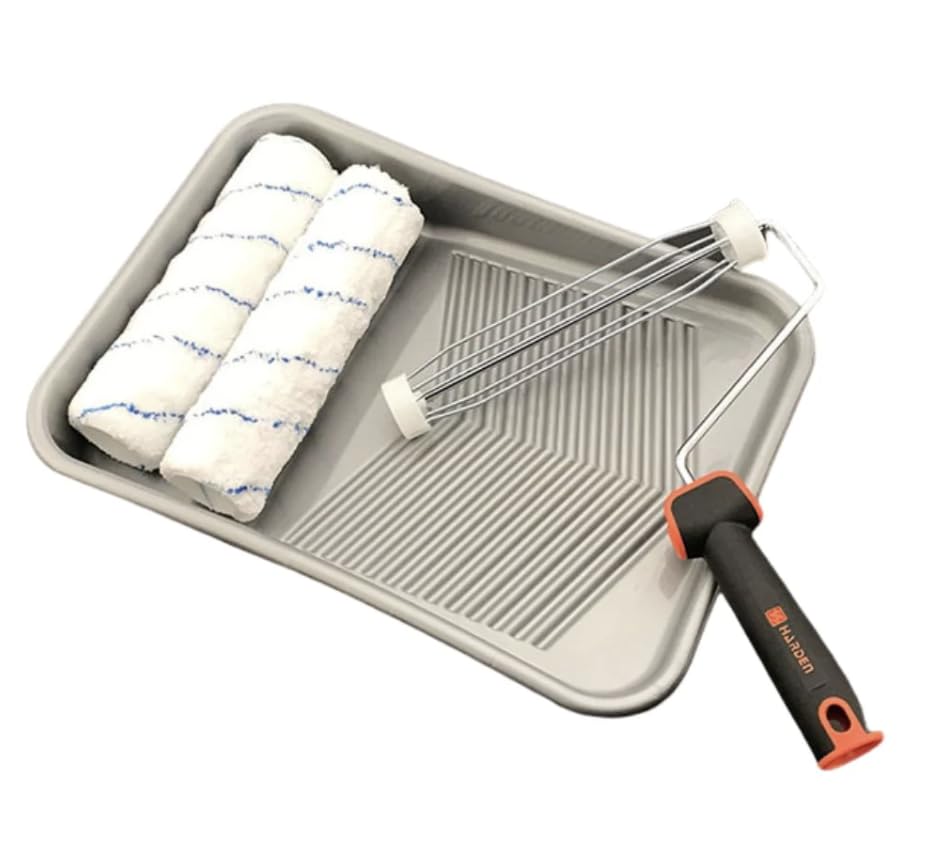 Edward Tools Large 9” Paint Roller Brush Set - Pro Grade Two 9” Roller ...