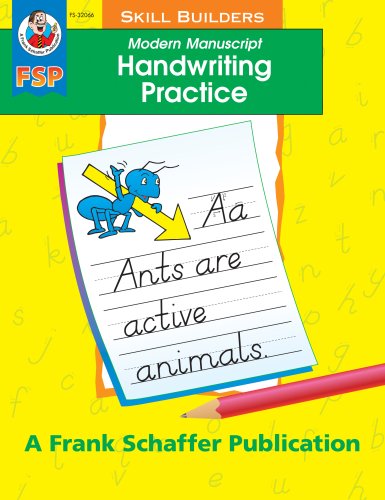 Modern Manuscript Handwriting Practice Skill Builder (Handwriting Skill ...