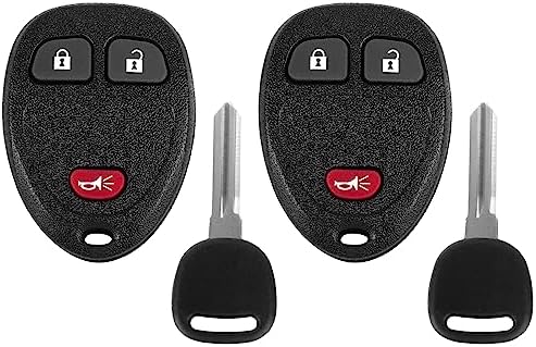 Amazon.com: 2 Pcs Key Fob fit for Chevy Silverado Equinox Traverse ...