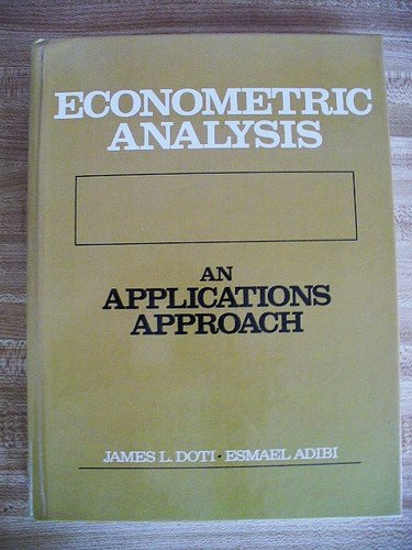 Amazon.com: Econometric Analysis: An Applications Approach ...