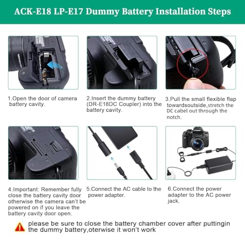 EP-5B to USB Type C Dummy Battery Adapter Cable, EN-EL15 Power Supply ...