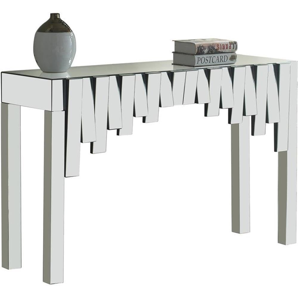 Amazon.com: Meridian Furniture Modern | Contemporary Mirrored Console ...