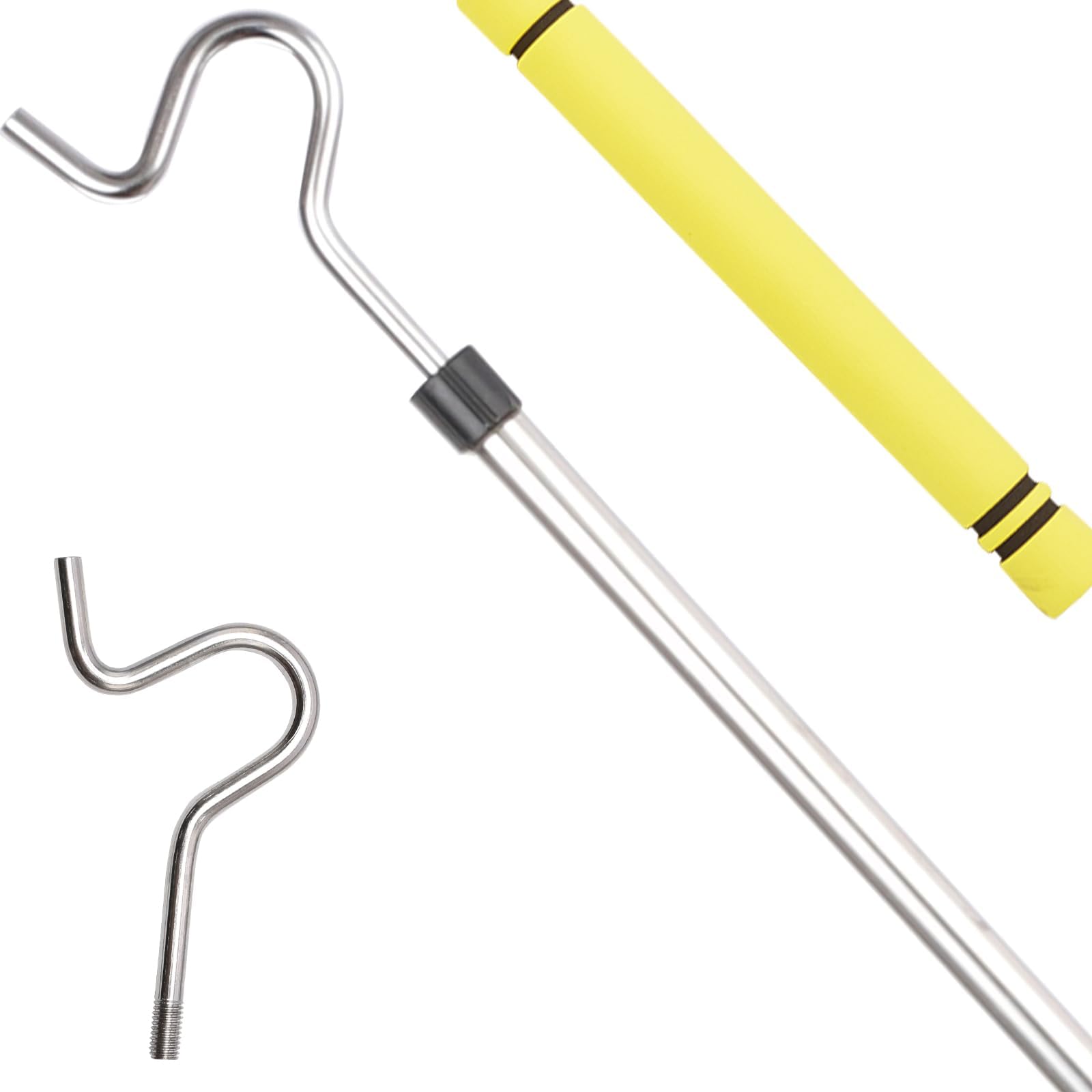 Amazon.com: Frebuta Clothes Hook Pole Long Handle,51 Inch Closet ...