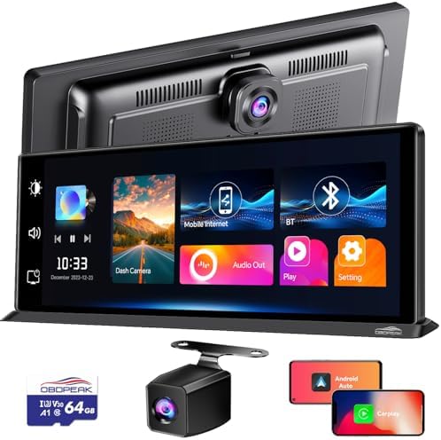Amazon.com: OBDPEAK K2 PRO 11.3'' Wireless CarPlay Screen 4K Dash Cam ...