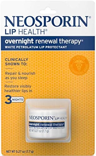 Amazon.com : Neosporin Lip Health Overnight Renewal Therapy 0.27 oz ...