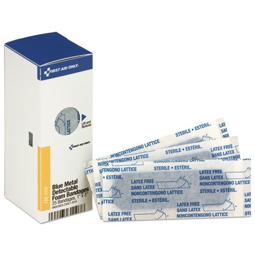 Amazon.com: Metal DETECTABLE Bandage - 1"X3" Box of 25 Each : Health ...