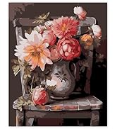 TARATH Malen Nach Zahlen Erwachsene Blume, DIY Handgemalt Ölgemälde ...