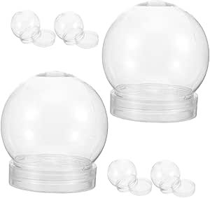 Amazon.com: VOSAREA 6pcs DIY Christmas Snow Globe Water Globe ...