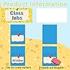 Amazon.com: Zonon Class Jobs Bulletin Board Colorful Class Jobs Pocket ...