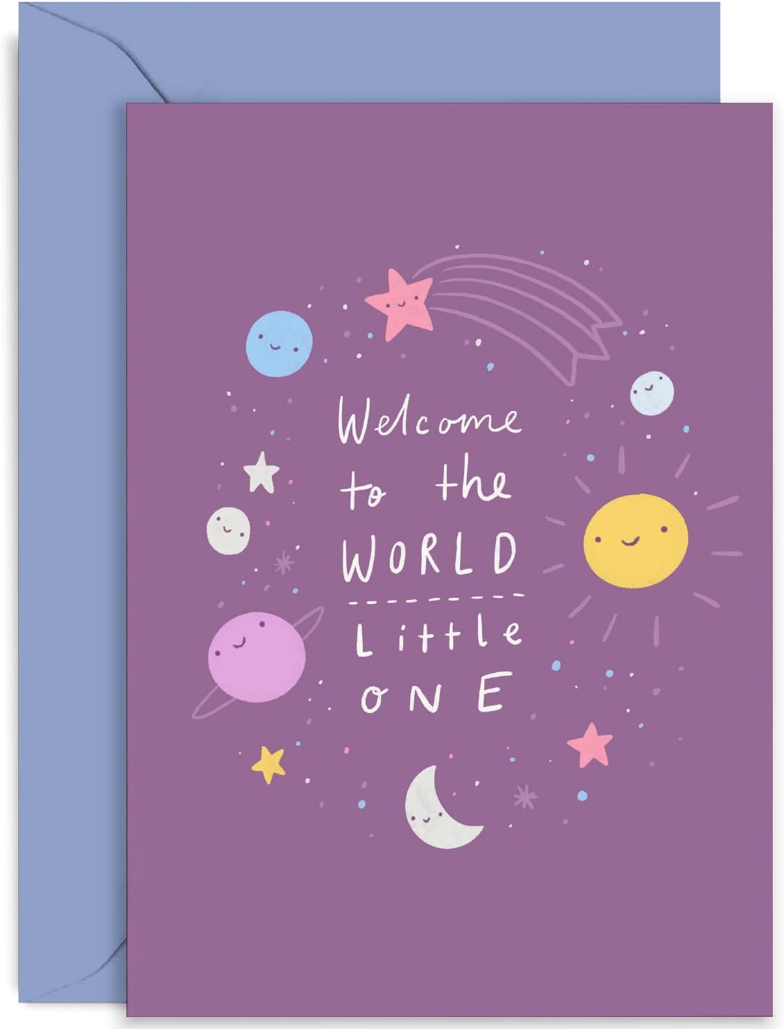 Old English Co. Welcome To The World Little One Cute New Baby card for ...