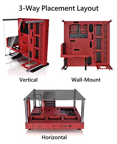 Thermaltake Core P3 ATX Tempered Glass Gaming Computer Case Chassis ...