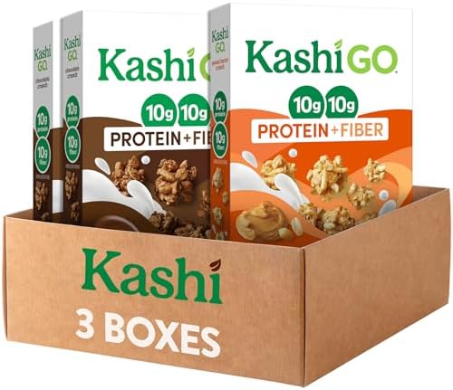 Amazon.com: Kashi GO Protein Cereal, 10g Protein, 10g Fiber, Variety ...