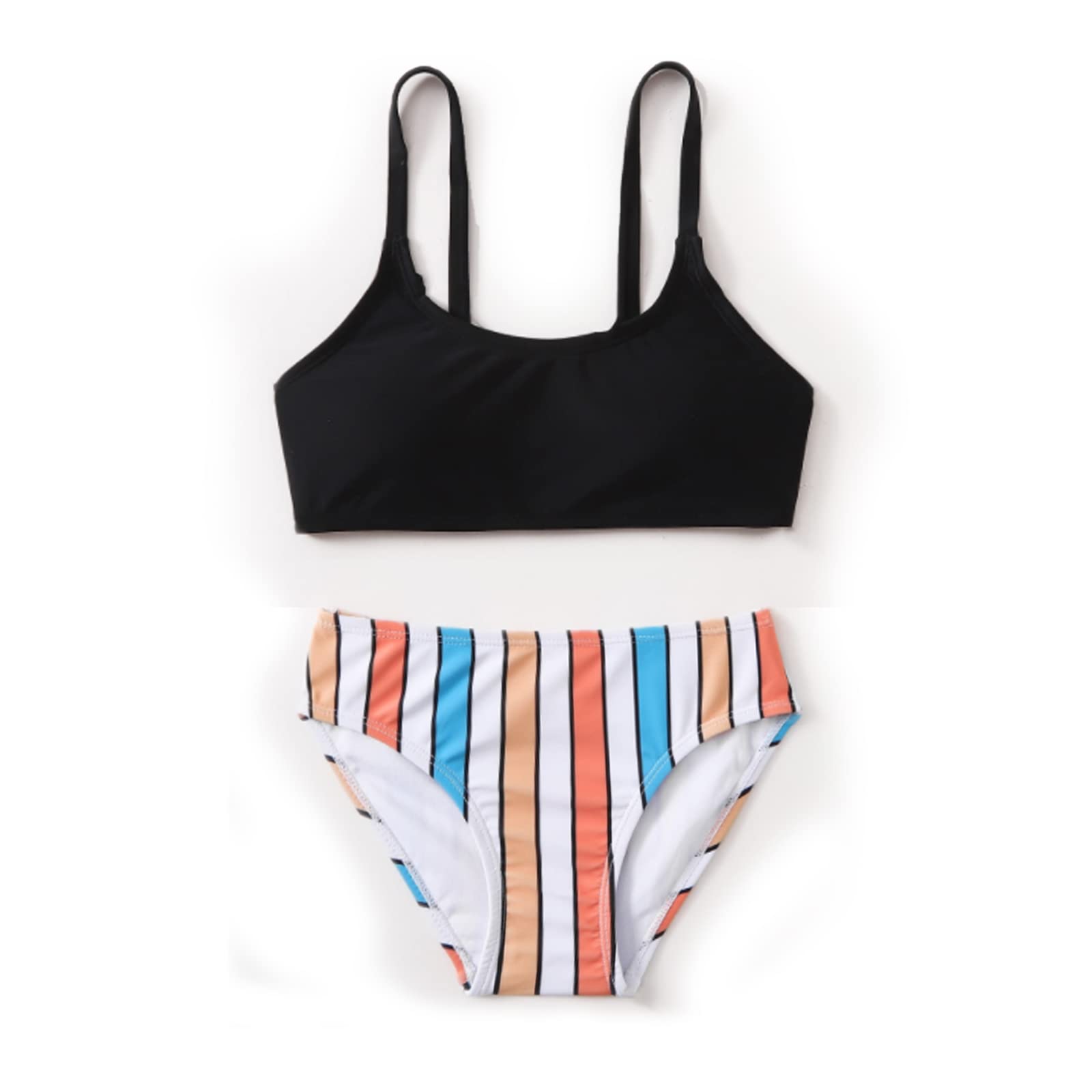 MIENOE Teen Girls' Swimsuits Two-Piece Swimsuit Sport Bikini Swimsuit ...