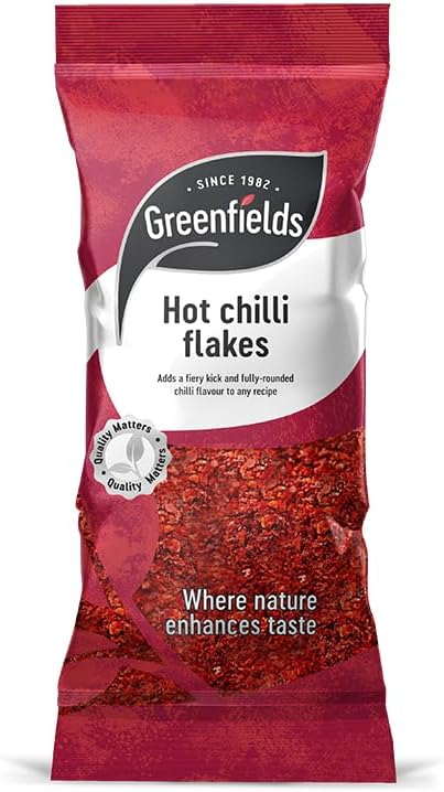 Greenfields Turkish Hot Chilli Flakes, 75g : Amazon.co.uk: Grocery