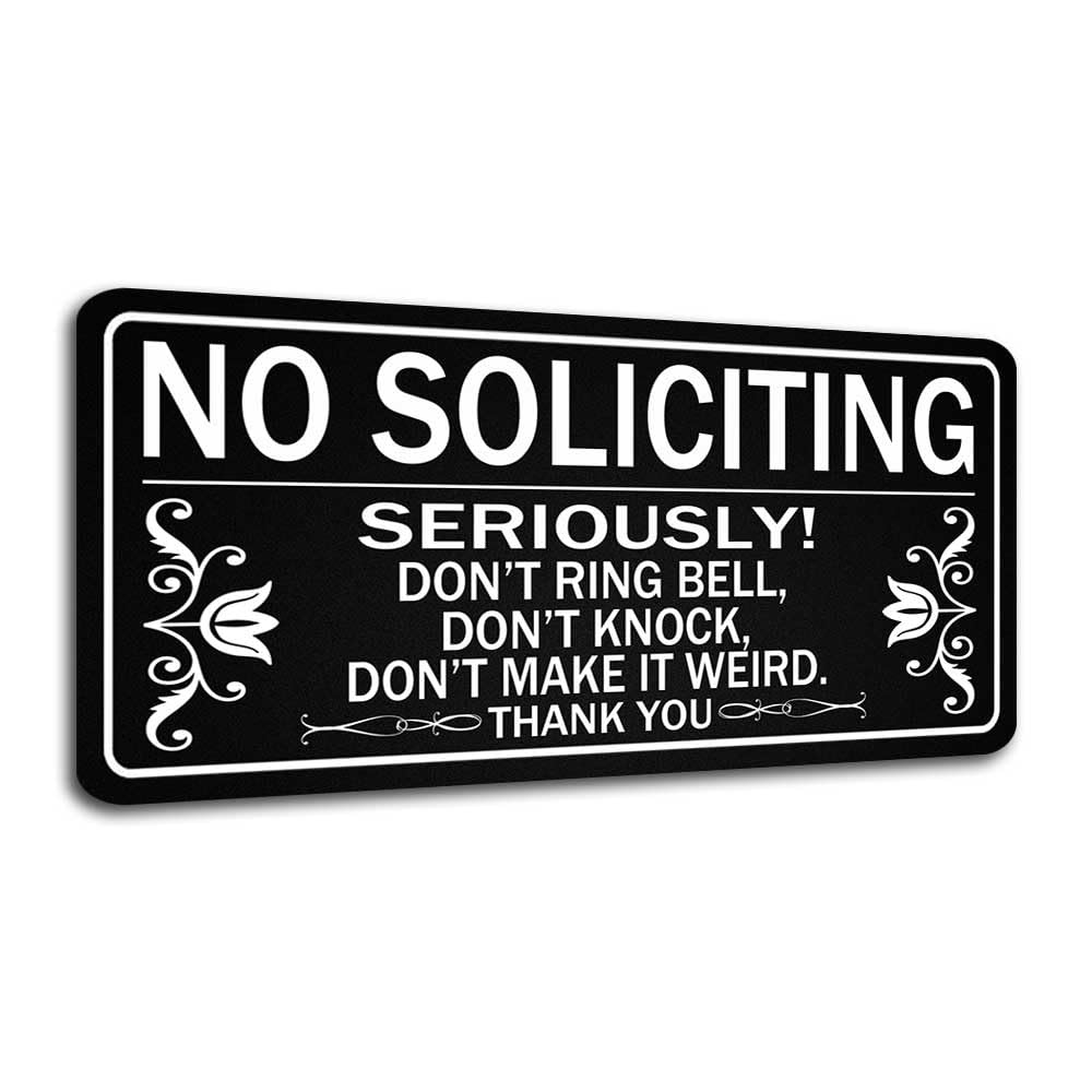 Amazon.com: No Soliciting Sign for House Front Door,No Soliciting Signs ...