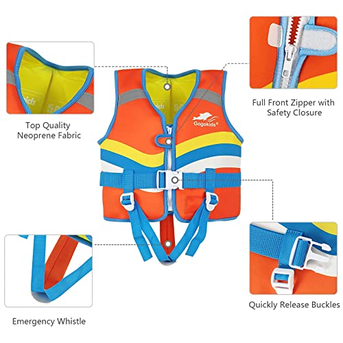 Snapklik.com : Gogokids Kids Swim Vest, Toddler Float Jackets For 24-66 ...