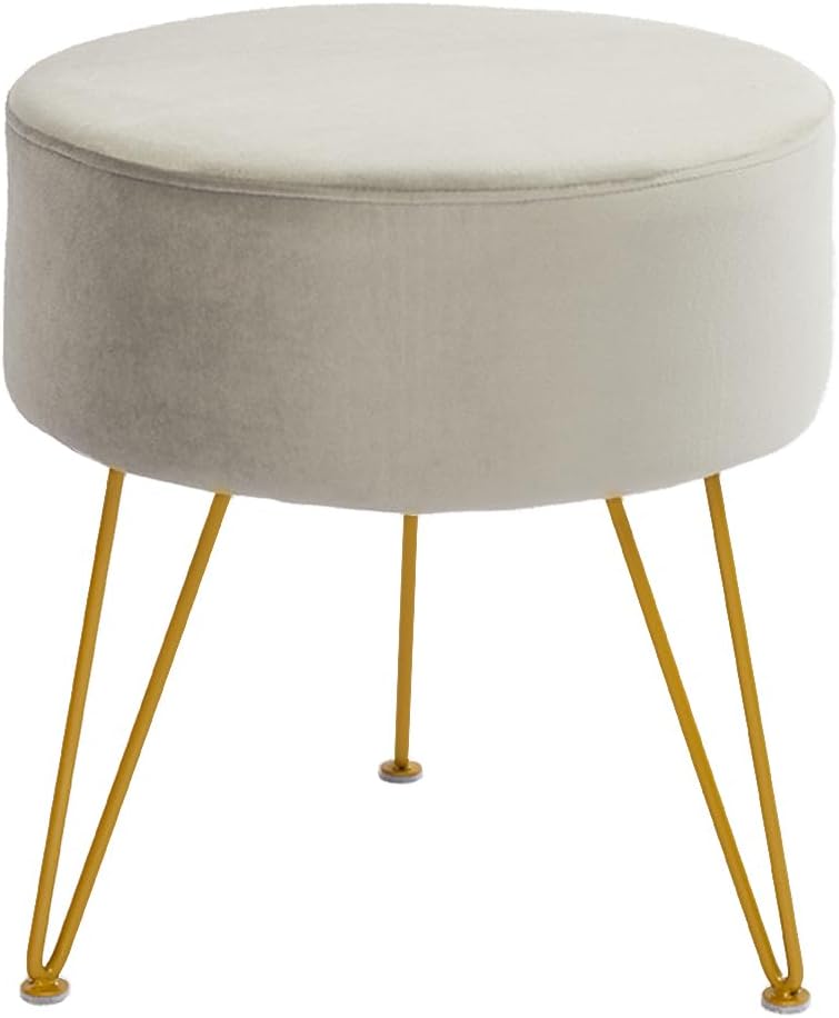 Amazon.com: Velvet Vanity Stool Chair, Modern Ottoman Foot Rest Stool ...