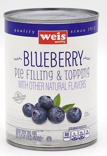 Amazon.com : Weis Quality, Pie Filling Blueberry, 21 Ounce : Grocery ...
