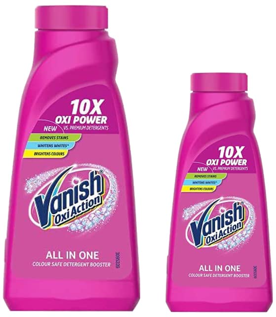 Vanish All in One Liquid Detergent Booster - 800 ml & Vanish All in One ...