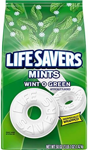 Amazon.com: Lifesavers Wint O Green Individually Wrapped Mints - Bulk 3 ...