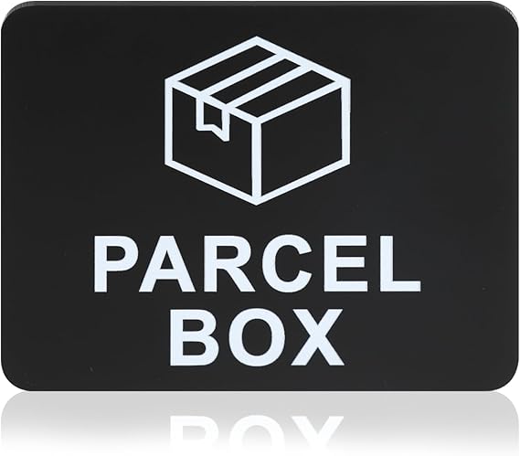 Parcel Box Sign Adhesive Packages and Deliveries Here Signs Waterproof ...