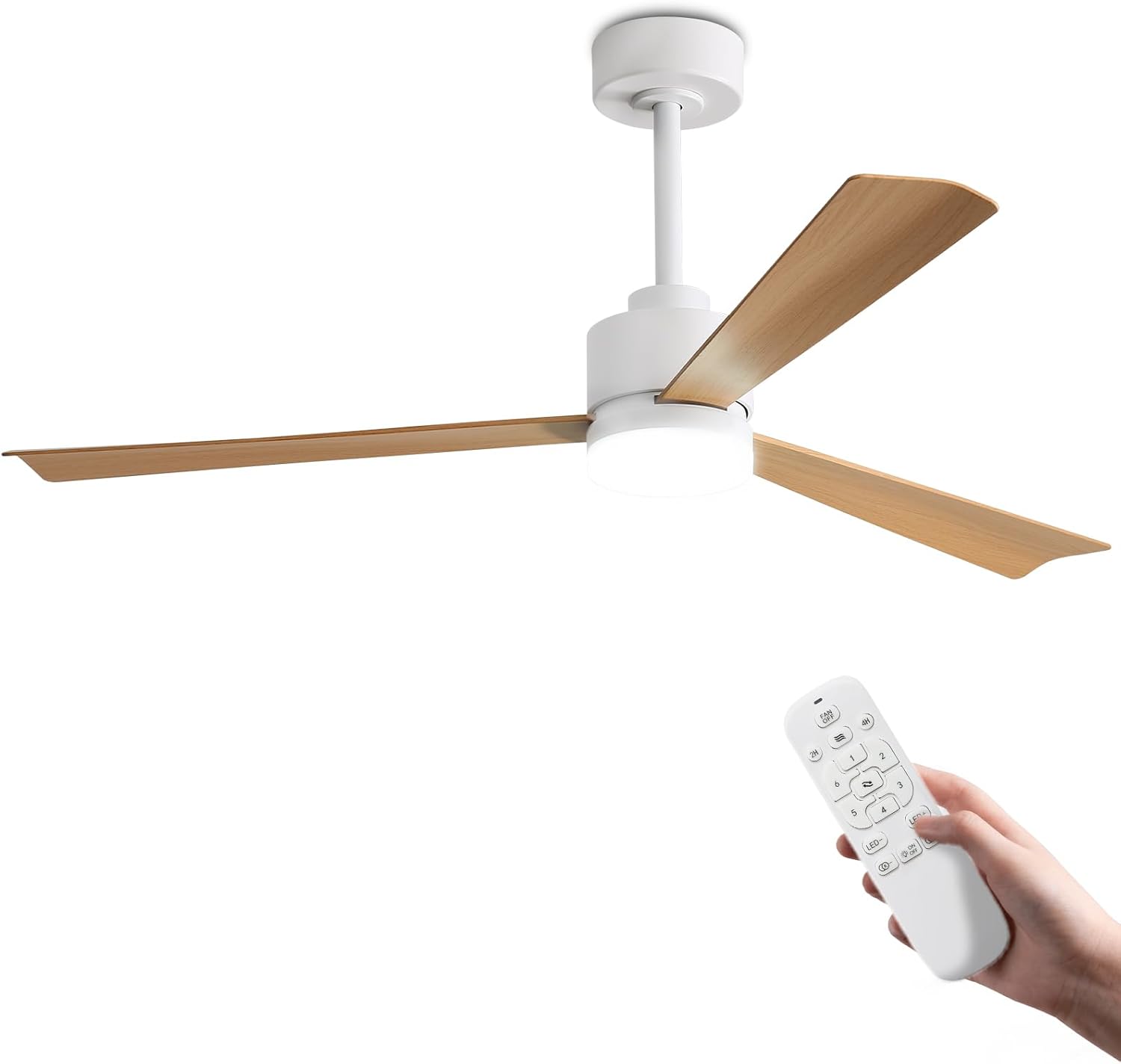 Amazon.com: Iceilfan Ceiling Fans with Lights and Remote Control 52 ...