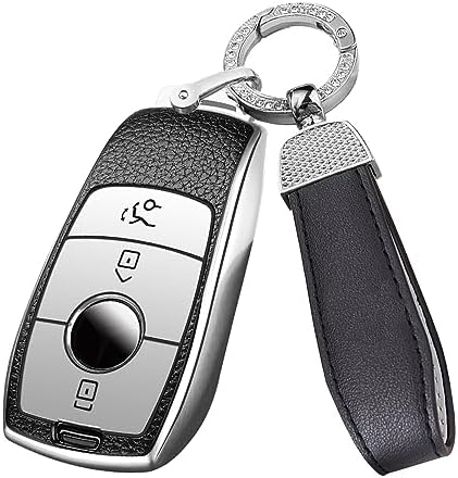 ontto Car Key Fob Cover Keyring fit for Mercedes Benz A B C E S G GLB ...