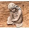 Amazon.com : Generic Concrete Mermaid Statue Sitting On The Stone ...