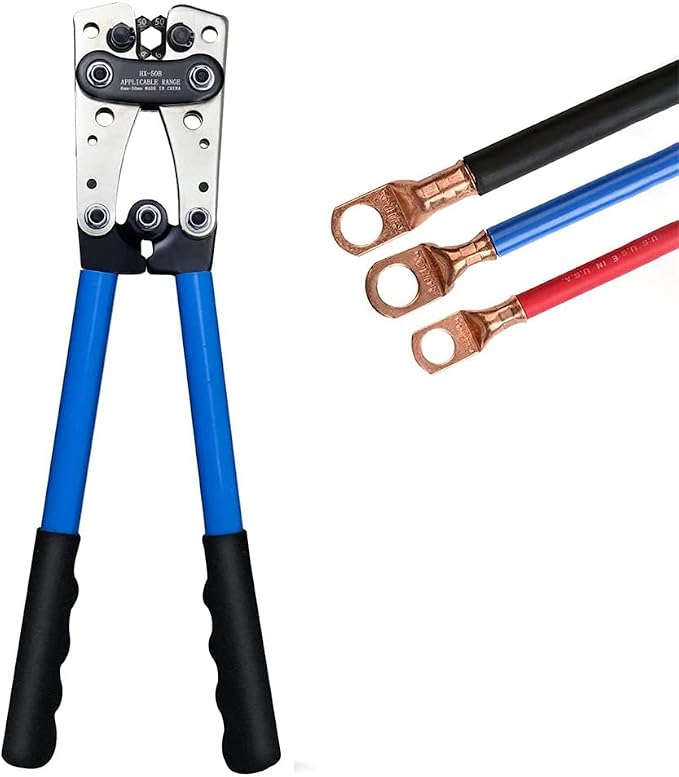 Meryado - Herramienta de crimpado de cable de batería，crimpadora de ...