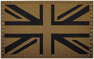 TOPPATCH Union Jack Reflective IR Tactical Patch Britain UK National ...