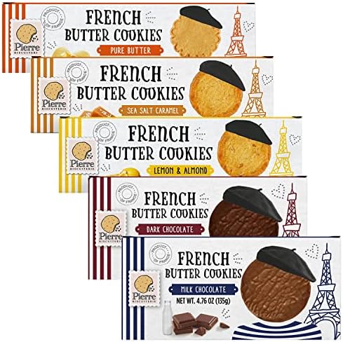 Amazon.com: Pierre Biscuiterie French Butter Cookies Variety Pack (Pack ...