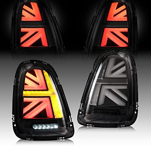 Amazon.com: VLAND LED Union Jack Clear Tail Lights Compatible For ...