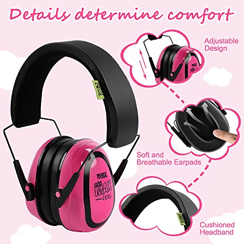 Snapklik.com : 3 Pack Kids Ear Protection Ear Muffs 27dB Noise ...
