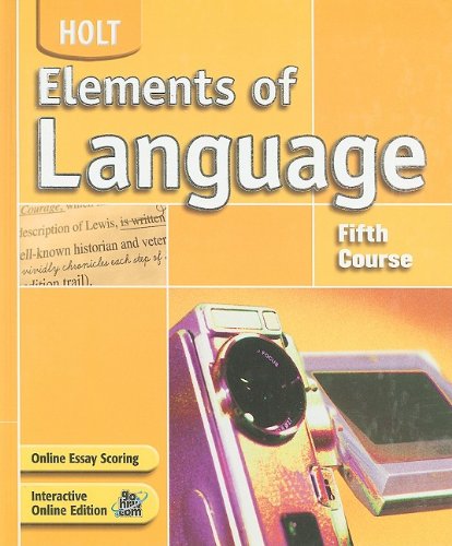 Holt Elements of Language, Fifth Course: Odell, Lee, Vacca, Richard, Hobbs, Renee: Amazon.com: Books