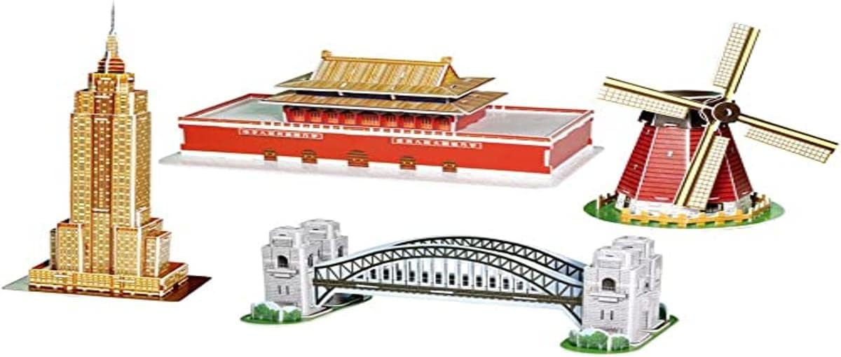 Amazon.com: CubicFun C086H Mini Architecture Series #3 Puzzle : Toys ...