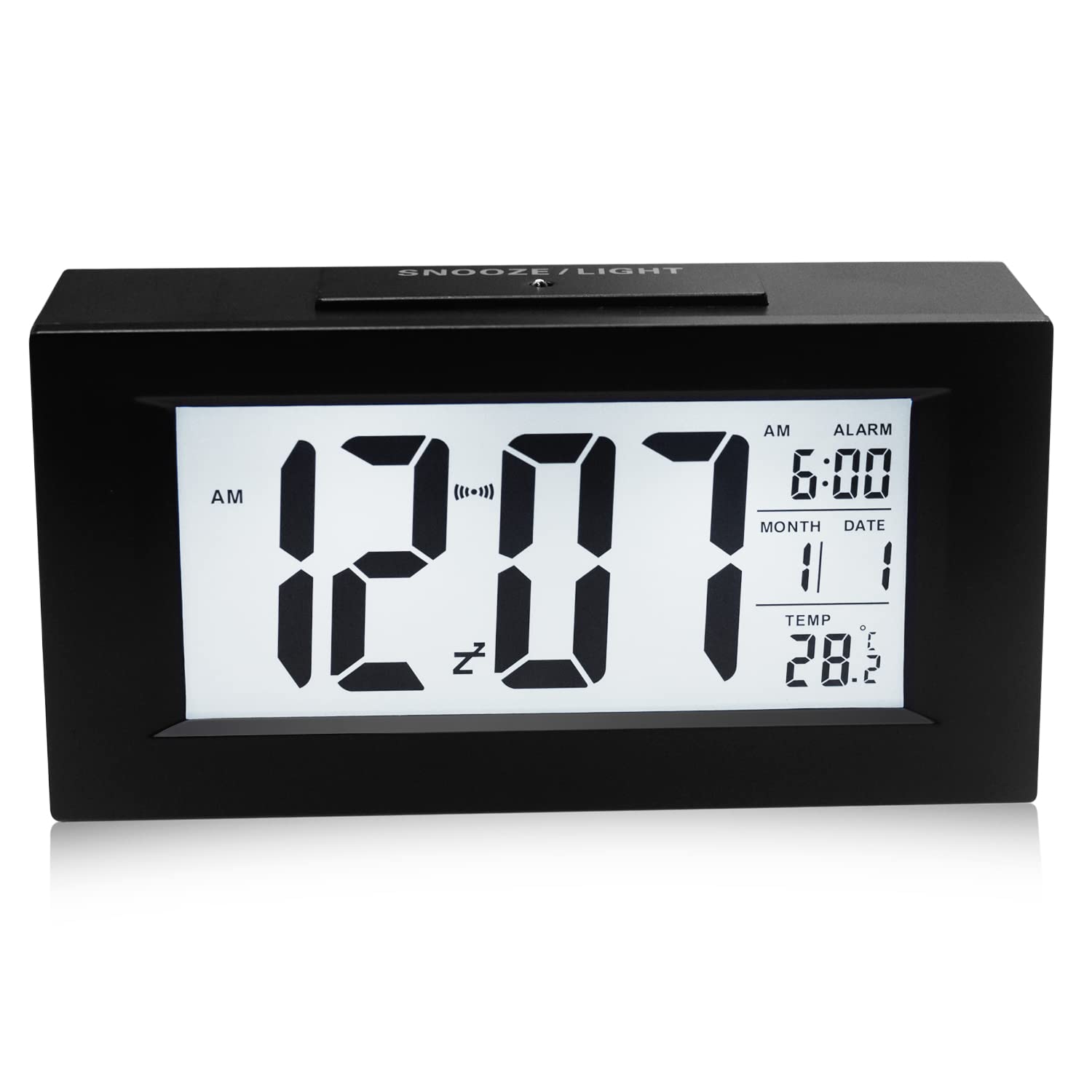 Amazon.com: Dveda Digital Alarm Bedside Clock with Large LED Backlit ...
