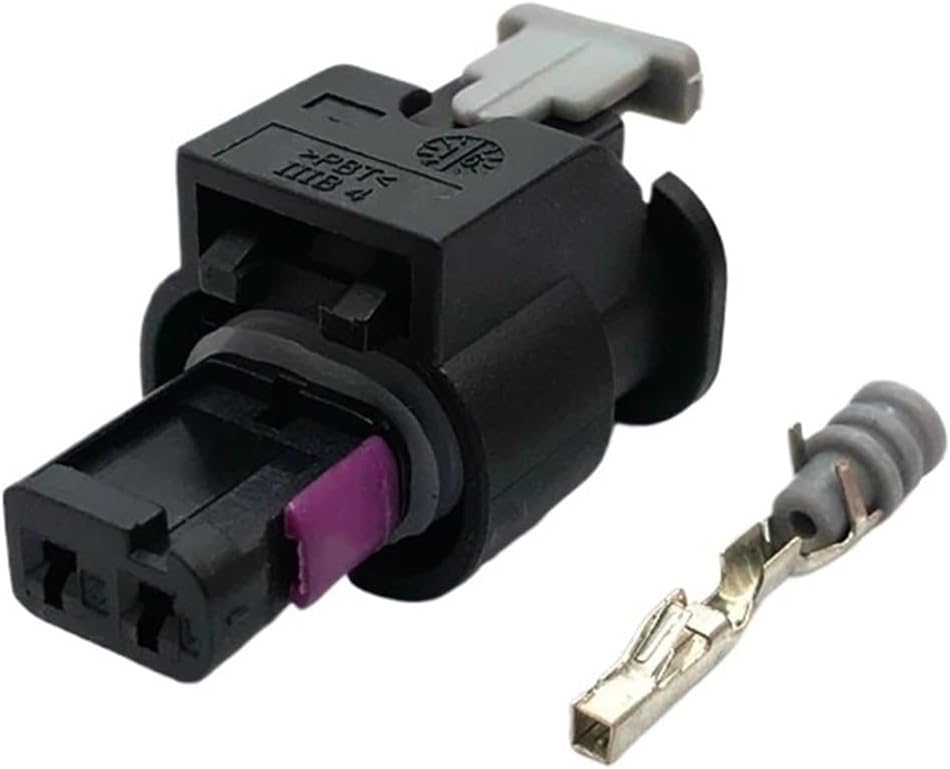 Amazon | 1/5/10 セット 2 ピンタイコアンプ自動燃料インジェクターコネクタ Waterprof センサープラグ 4F0973702 0-2112986-1 1-1718643 ...