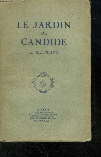 Amazon.fr - Le jardin de Candide. - PUAUX Jean - Livres