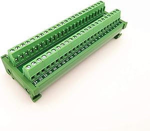 DIN Rail Mount 24A/400V 24 Position Screw Terminal Block Distribution ...
