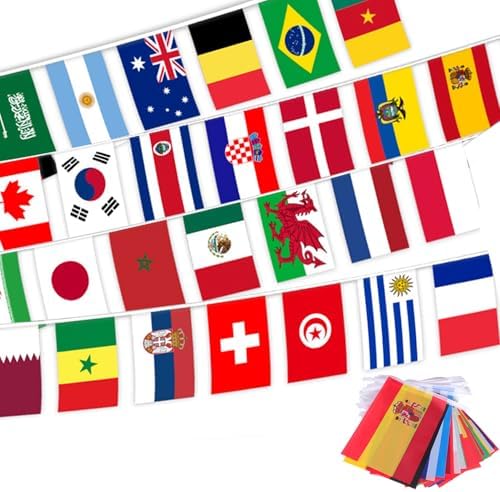 Amazon.com: 50 Countries International World Stick Flag,Hand Held Small ...