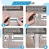 INBOF 2 Pack Door Chain Lock, Stainless Steel Chain Locks for Inside ...